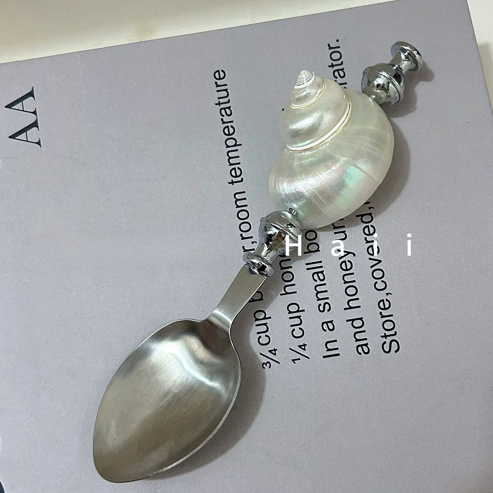 Ложки-ракушки из нержавеющей стали 1 pearl spoon