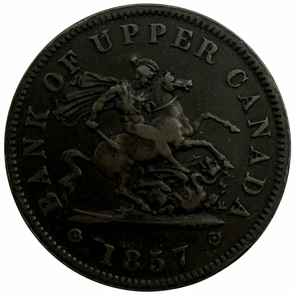 Канада, Верхняя Канада, токен 1 пенни 1857 г. (Лот №2)