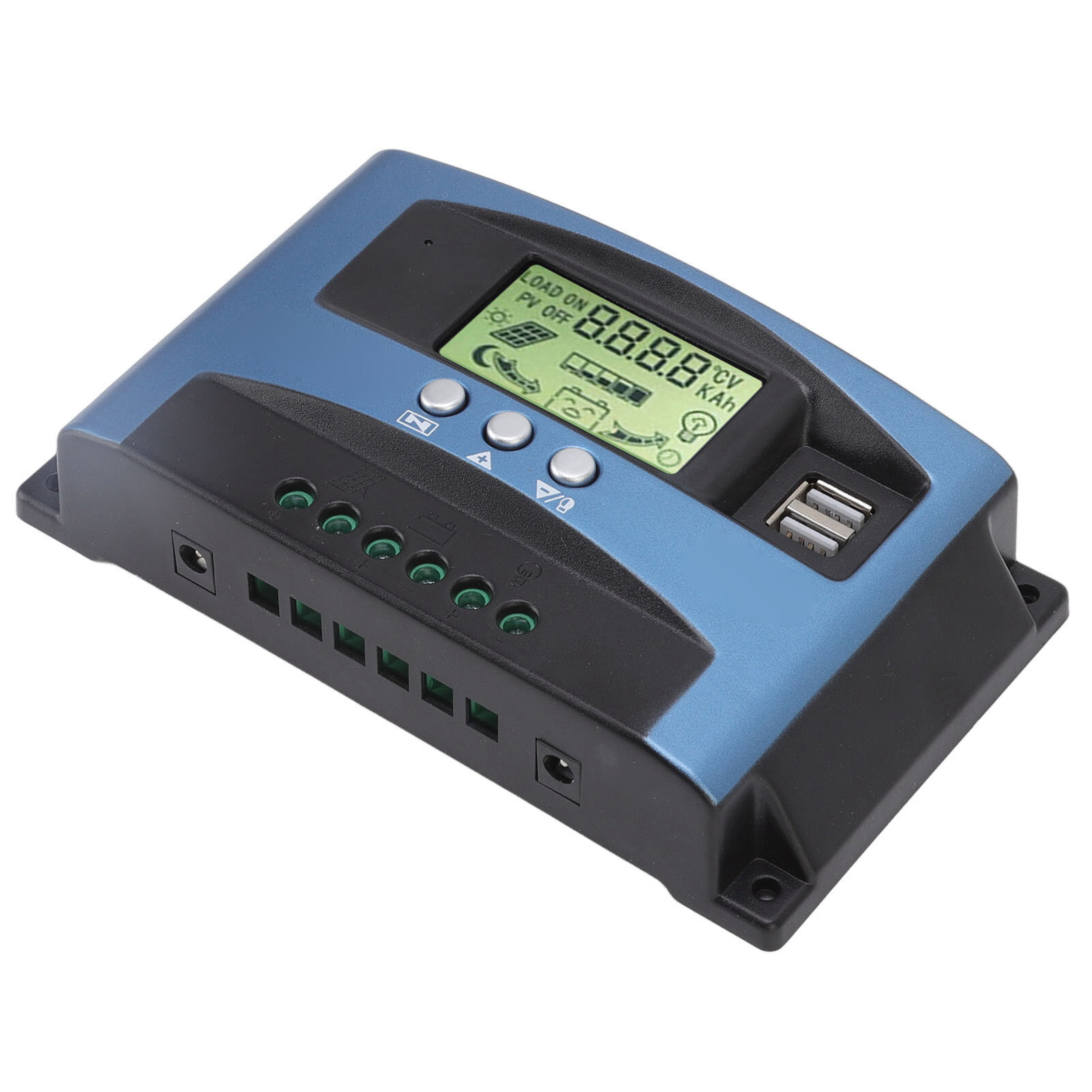 Контроллер заряда солнечной батареи MPPT 12 В 24 В двойной USB ЖК-дисплей с несколькими алгоритмами отслеживания Контроллер заряда солнечной батареи 60 А