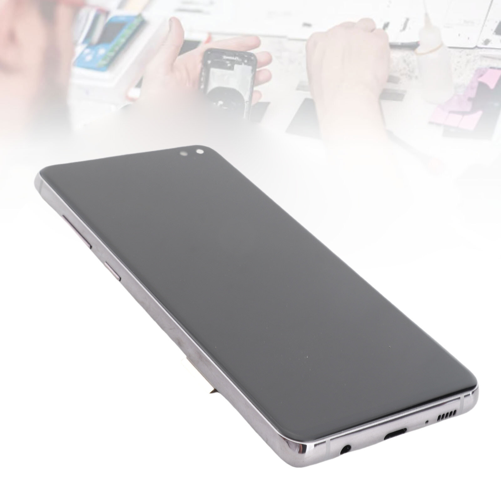 Замена экрана для телефона Galaxy S10 Plus Оригинальный дисплей LCD сенсорный экран диджитайзер сборка Синий