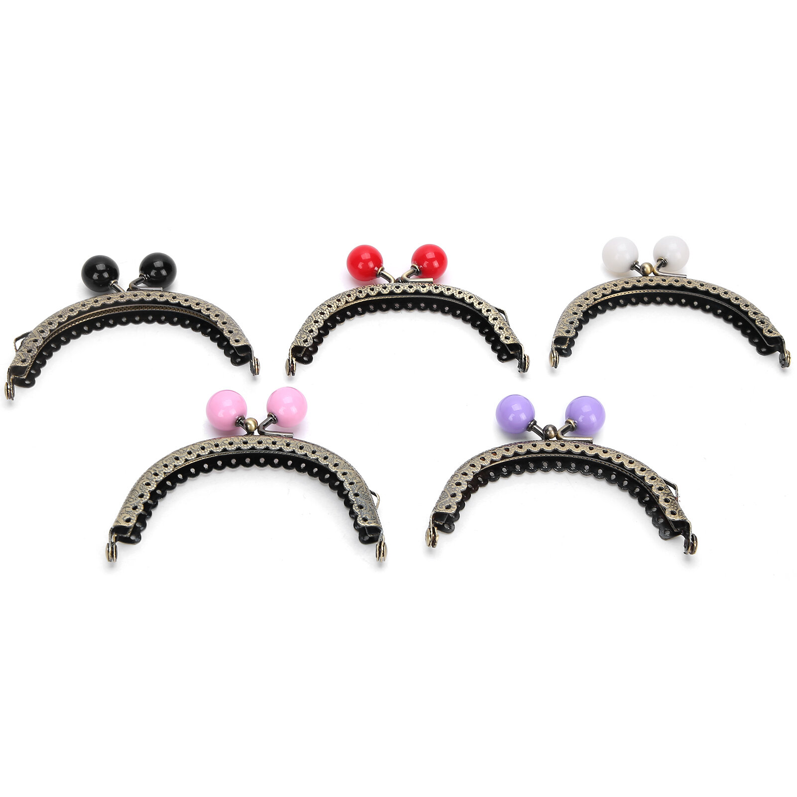 8,5 см полукруглый тиснёный замок-зажим для сумочки с замком-поцелуем для самостоятельного изготовления канцтоваров