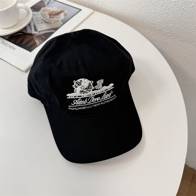 Американская ретро бейсболка для женщин с мягким верхом, вышитыми буквами, кепка для мужчин, регулируемая, с широкими полями, большая окружность головы
