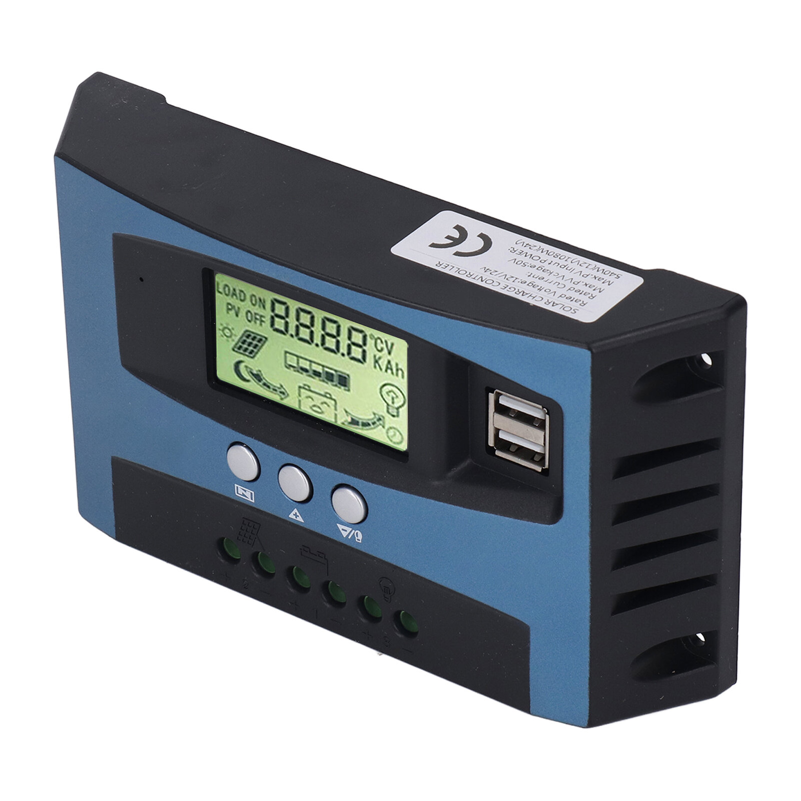 MPPT Контроллер заряда солнечной батареи 3-фазная зарядка Защитная солнечная панель Регулятор батареи 12 В 24 В 40 А