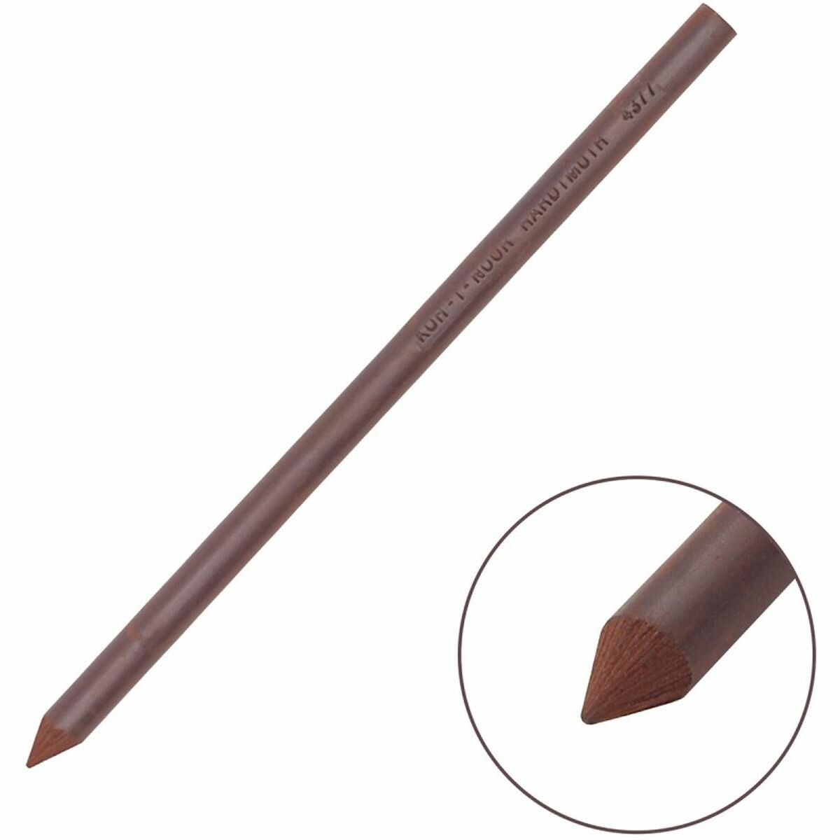 Сепия Koh-I-Noor "Gioconda", коричневая светлая, стержень, 5,6мм, 6шт, пластик короб (4377011006PK)