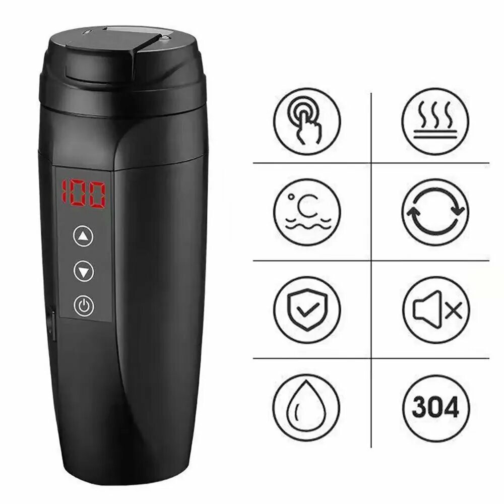 Чайник автомобильный, 0.50 л, 12-24 В