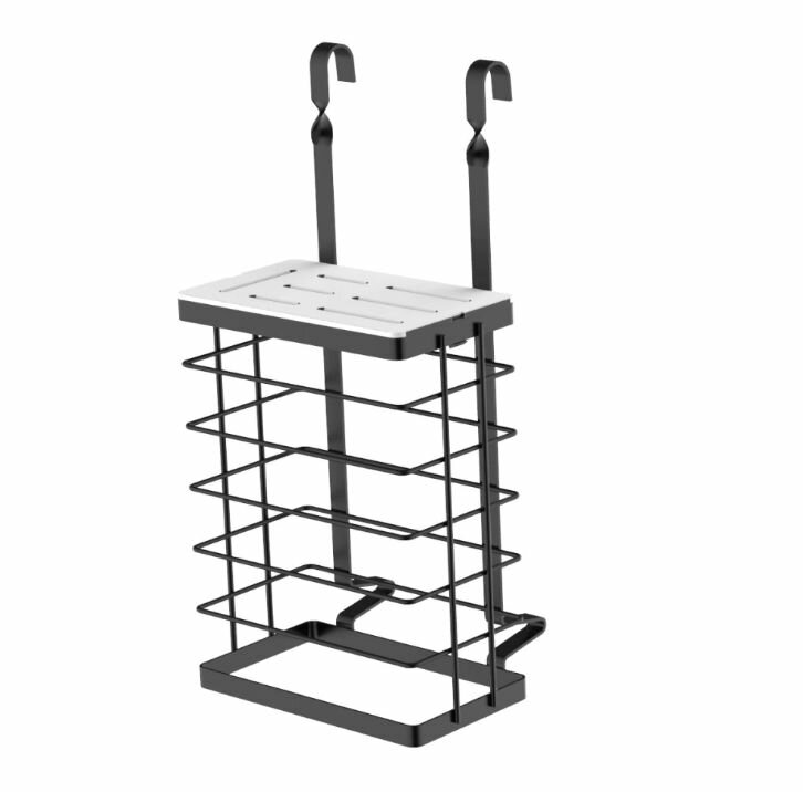 Держатель для ножей на рейлинг KITRO черный