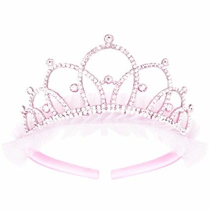 Карнавальный ободок Волна веселья "Нежная диадема" со стразами, цвет розовый