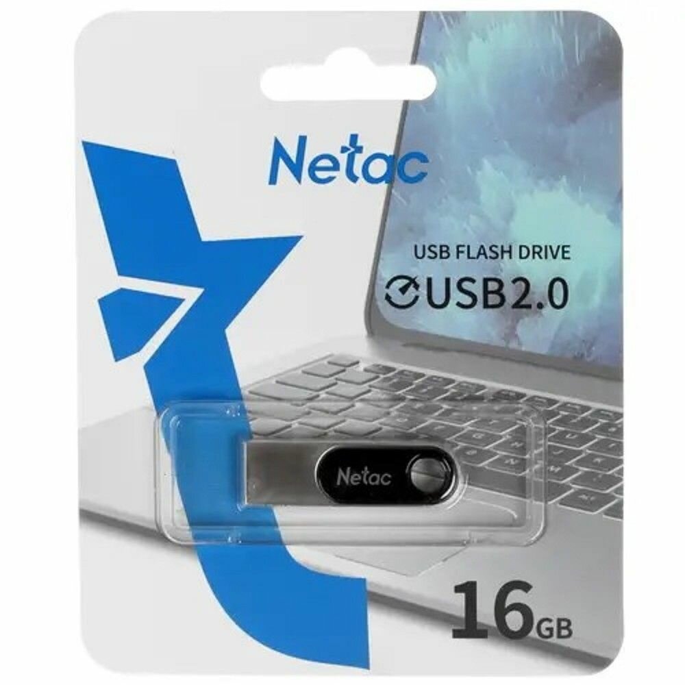 Netac Носитель информации USB Drive 16GB U278 USB2.0 16GB, retail version NT03U278N - 016G - 20PN