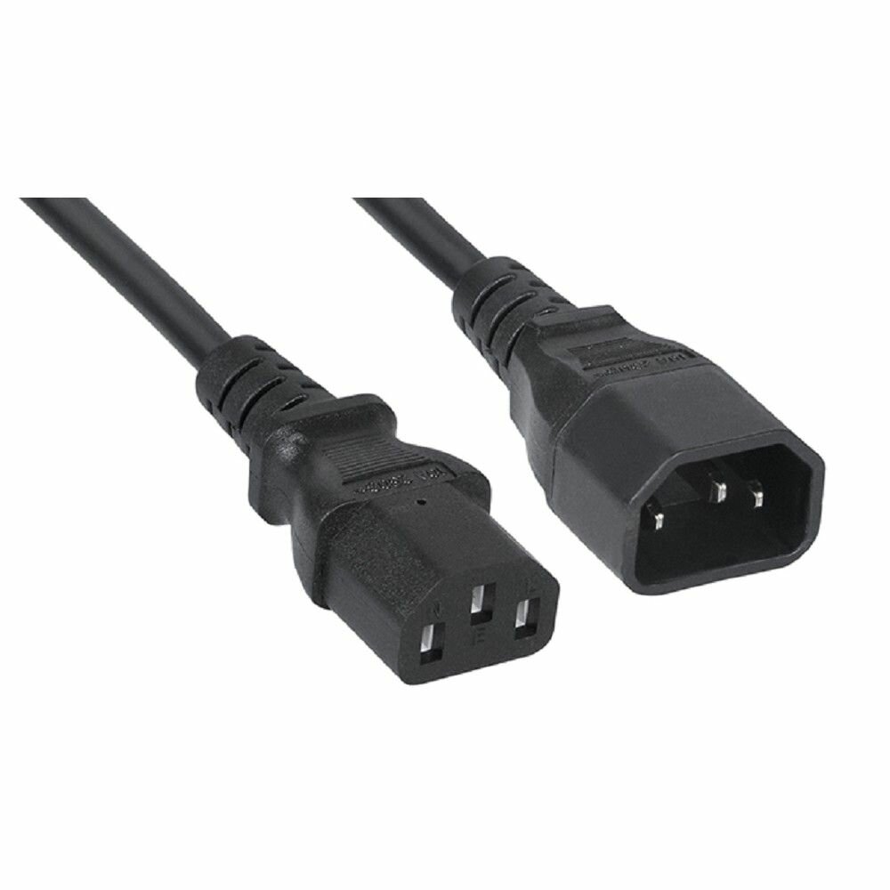 Cabeus кабели силовые PC - 189 - VDE - 1.8M Кабель питания монитор - компьютер IEC 320 C13 - IEC 320 C14 3x0.75 , 1.8 м