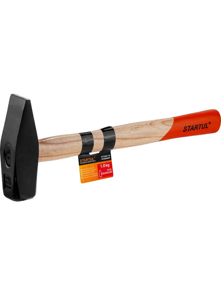 Молоток слесарный 1 кг STARTUL Standart с деревянной рукояткой (ST2402-10)