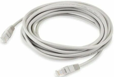 Патч-корд Buro UTP-5E-5M-G-LSZH UTP cat.5E 5м серый RJ-45 (m)-RJ-45 (m)