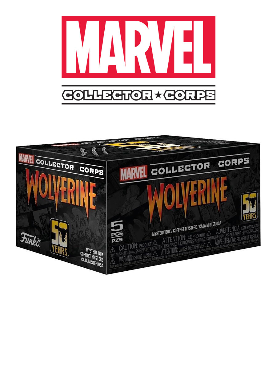 Коробка Funko Marvel Collector Corps: X-Men: Wolverine - (Футболка L) 82676