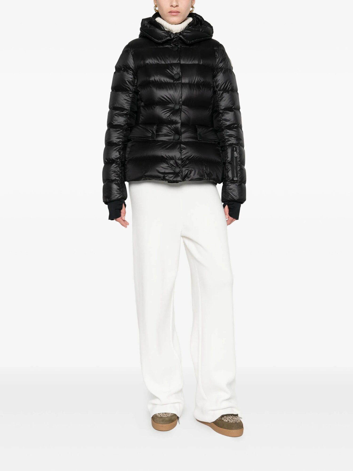 Куртка Moncler, размер 48, black/black — фото 1