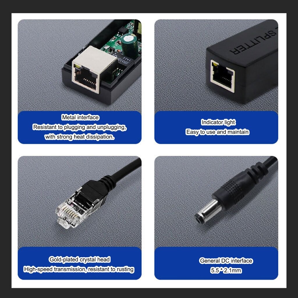 POE-сплиттер IEEE 802.3af/at, 1pc — фото 1