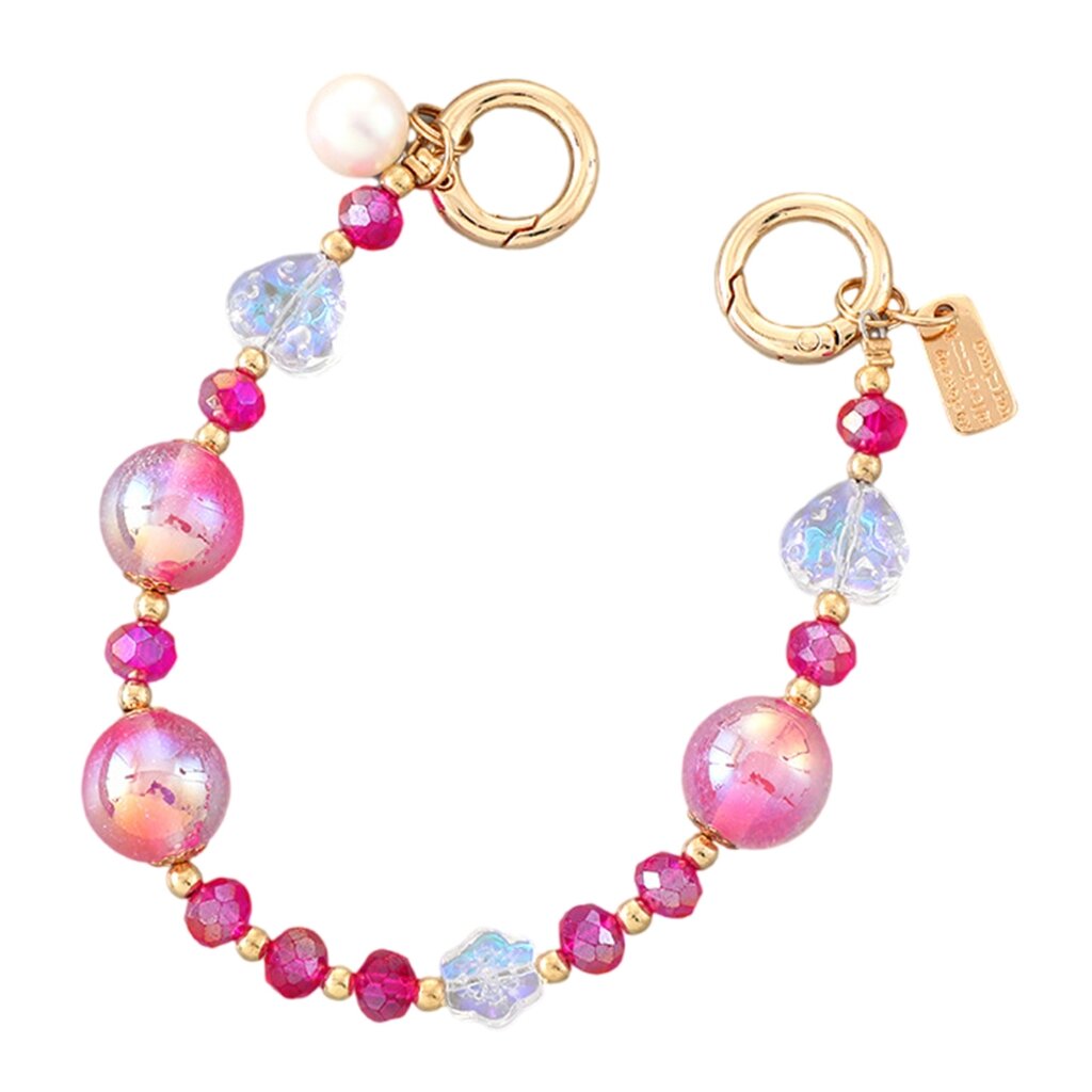 Хрустальное сердце любви, вышитое бисером, подвеска для мобильного телефона, чехол для мобильного телефона, брелок для ключей-K4527