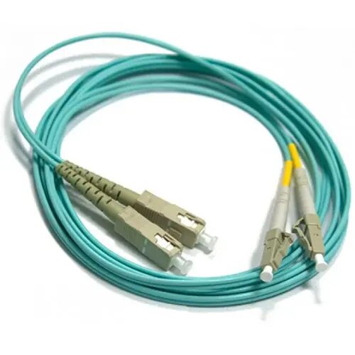 Патч-корд Lanmaster LAN-2LC-2SC/OM3-1.0 9/125 OS1/OS2 LC дуплекс-SC дуплекс 1м LSZH