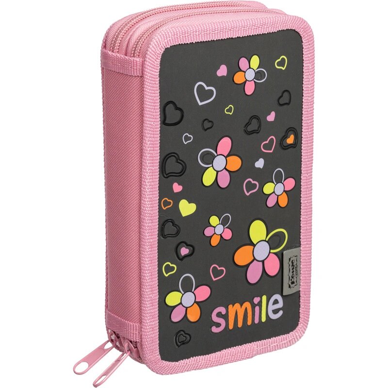 Пенал Smile 2 отд, ламинат, выборочный лак, 190x110 мм, ПКК 11-19