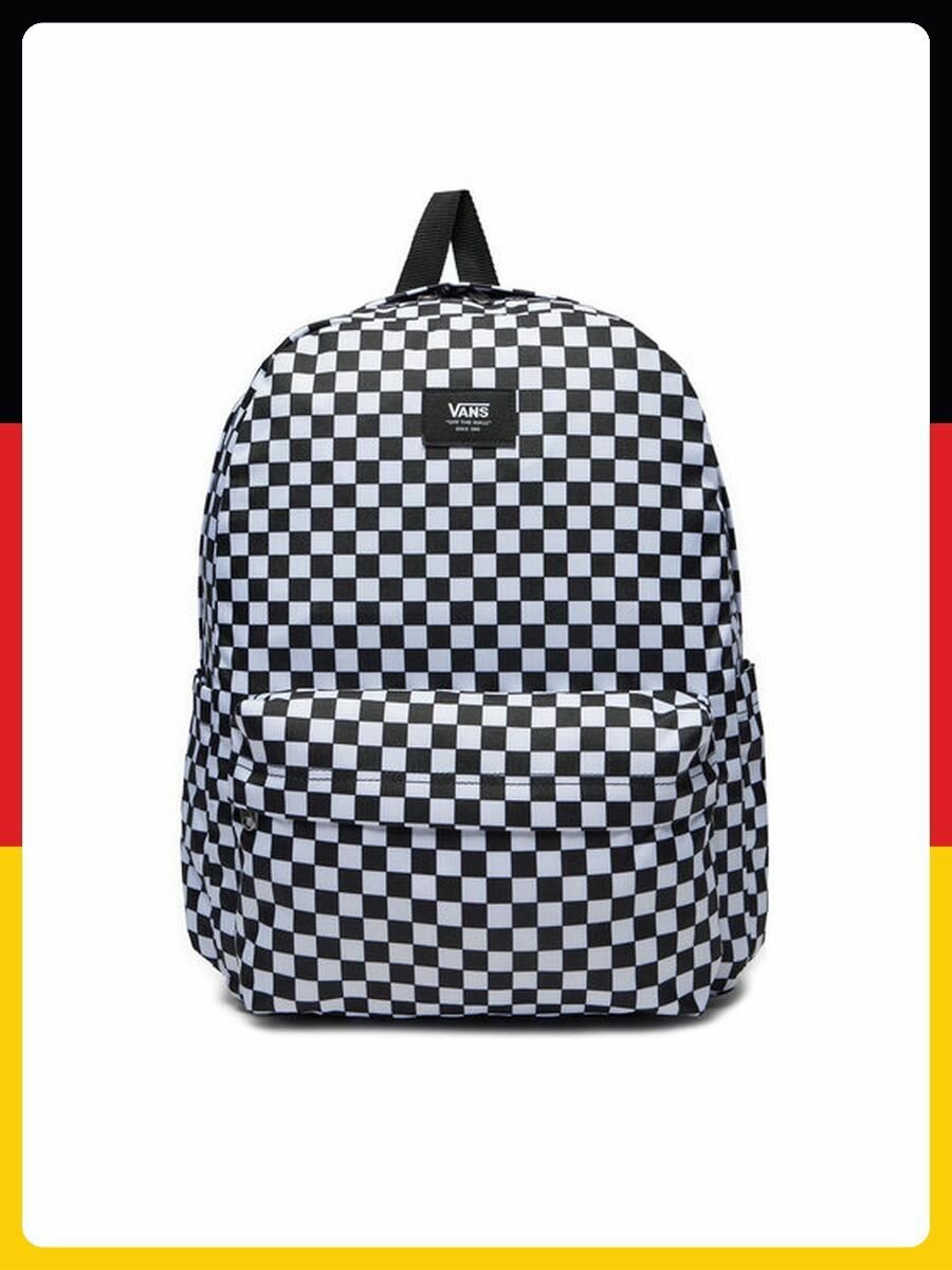 Рюкзак Vans Old Skool Check Backpack VN000H4XY281, черный; белый, 420 х 320 х 120