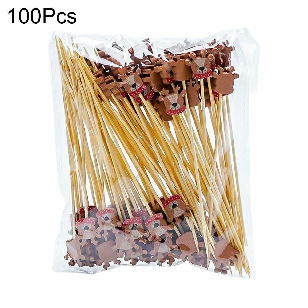100 шт рождественских фруктовых палочек