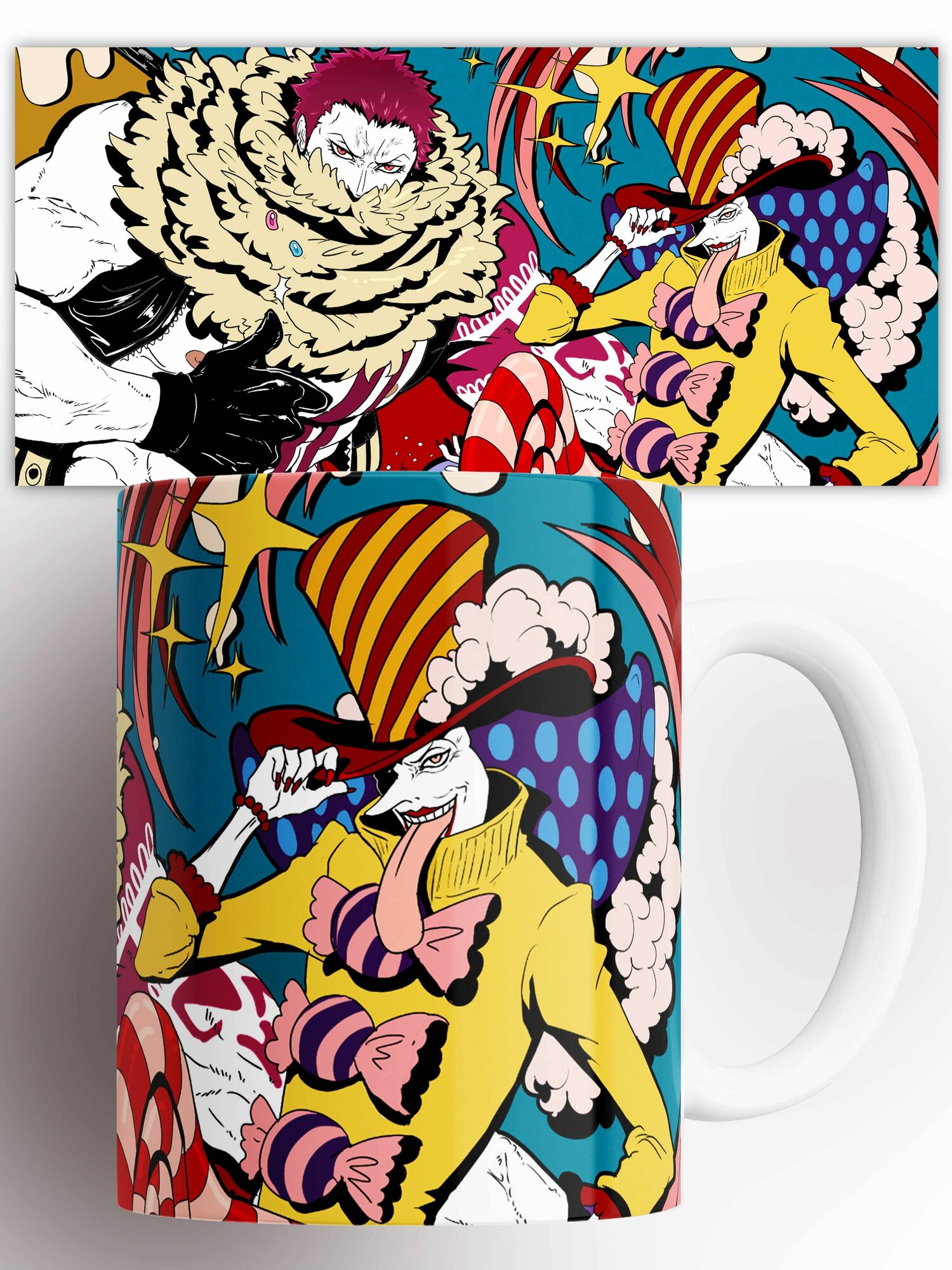 Кружка ВАН ПИС ONE PIECE на подарок с принтом аниме anime 330 мл