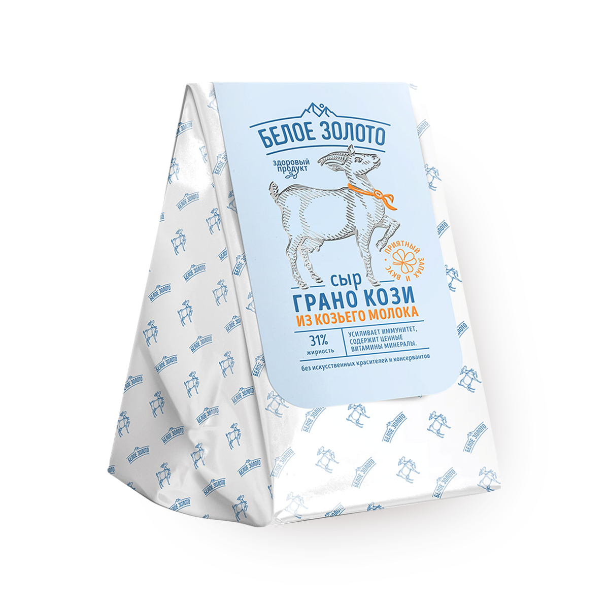 Сыр Белое Золото Грана Кози, твёрдый, полутвердый, 31%, 150 г