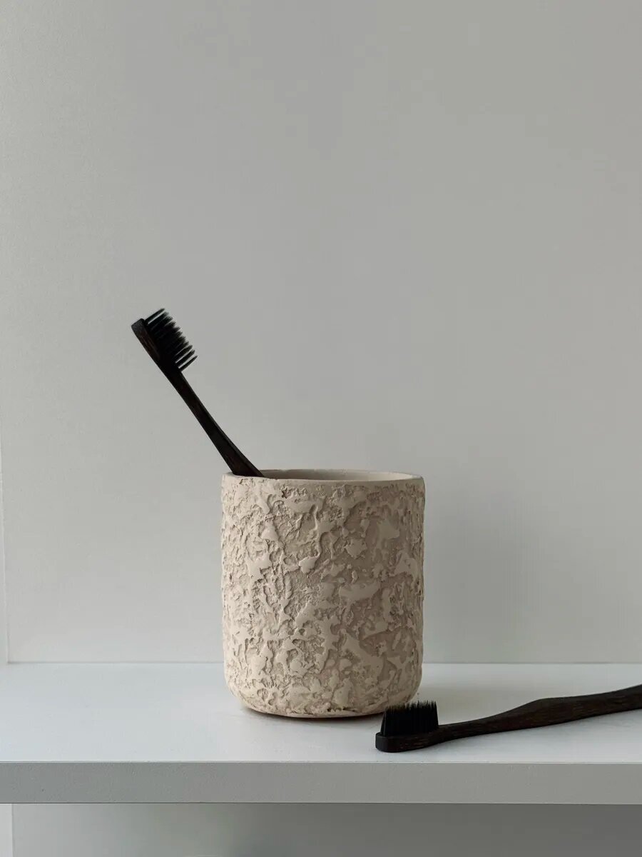 Стакан для зубных щеток и пасты Beige