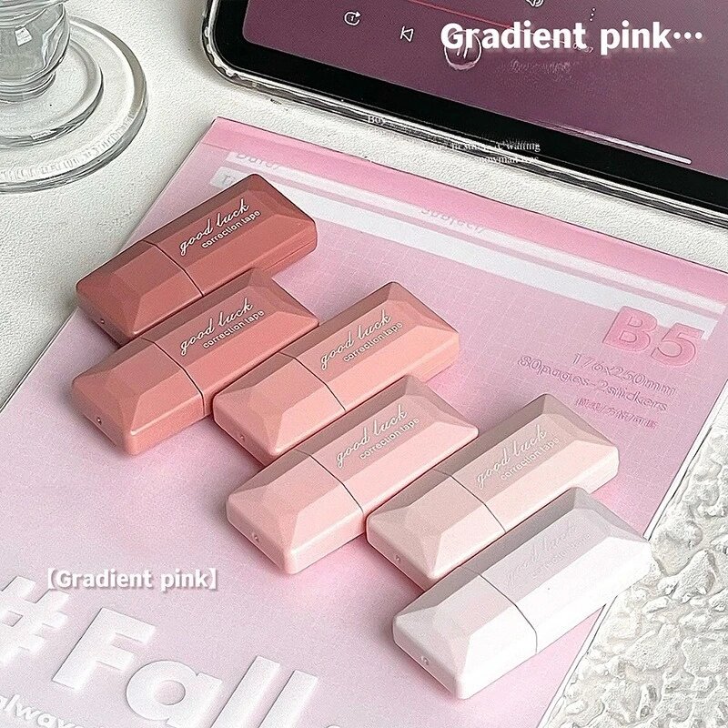 Корректирующая лента белая 6 шт Розовый, Gradient Pink-6 Pcs