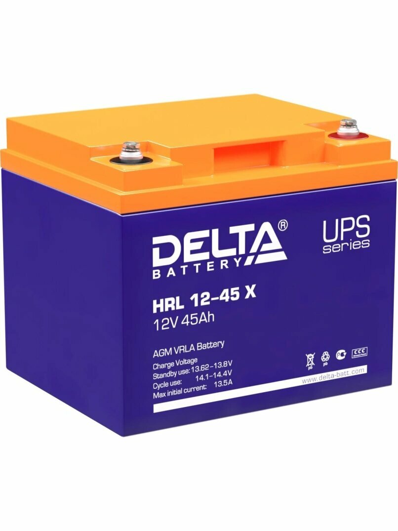 Батарея для ИБП Delta HRL 12-45 X, 12В, 45Ач
