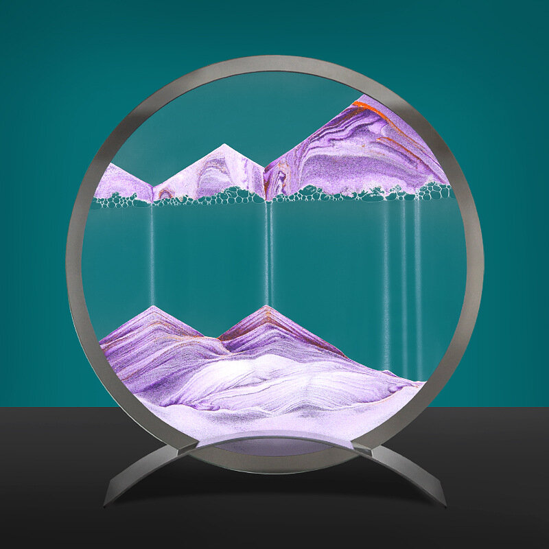 Креативная картина из текучего песка, стеклянный орнамент, подарок, песочные часы, декор для гостиной, винного шкафа, офисного стола, домашнего декора, праздничное рукоделие