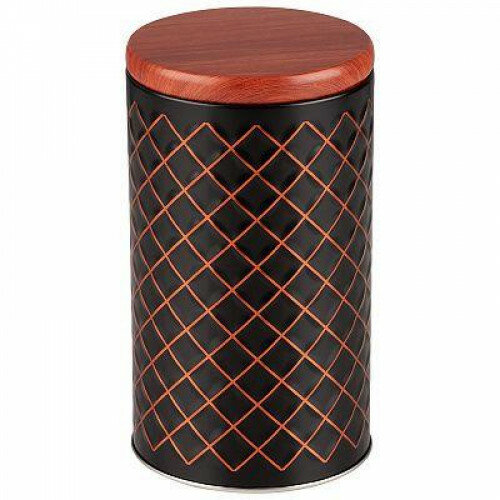 Банка жестяная CLASSICO NERO для СЫП продуктов 10.5Х18.5СМ круг MALLONY