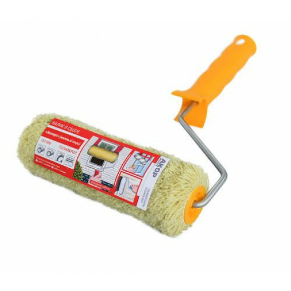 Валик меховой эксперт фасад Д-6ММ ворс 18ММ (желт ворс П/АКР) ВМ-180 3459 акор