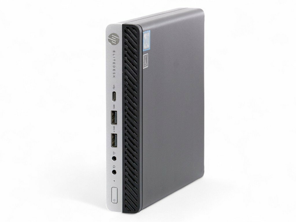 Неттоп HP EliteDesk 800 G4 Desktop mini (intel core i5-8500T, 2.1 - 3.5 Ггц, RAM 8 Гб, SSD 256 Гб, Windows 10 Pro)