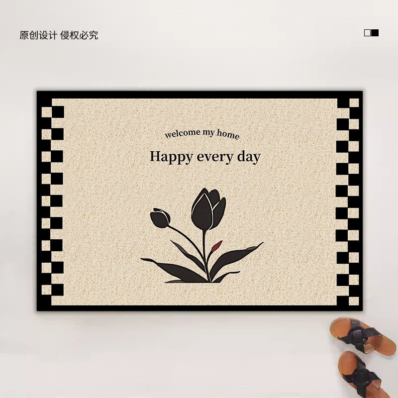 Коврик для входа Tulip Series A с высокой эластичной кольцевой структурой, 100x140 см, стираемый, для внутреннего