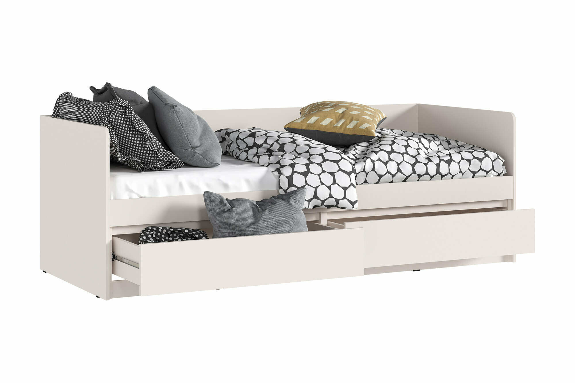 Кровать детская с ящиками Нонтон Челси, 80*200 см, настил, кашемир