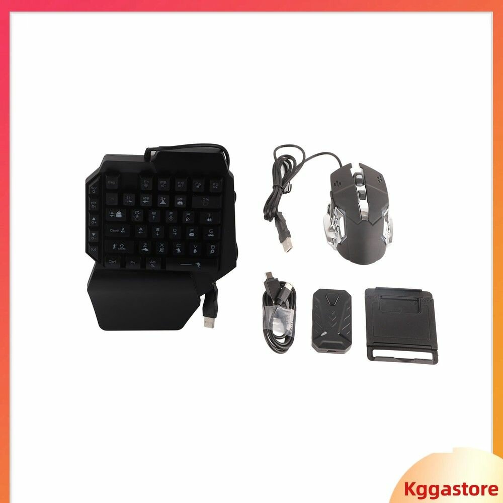 Полуручная игровая клавиатура-мышь USB, проводная, RGB, с конвертером для PS3/Xbox One