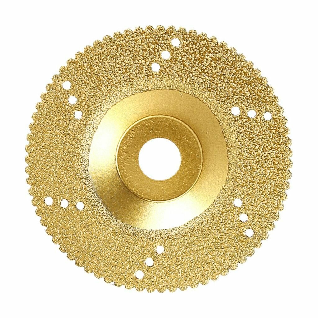 Диск алмазный 100 мм для шлифовки камня, Золото