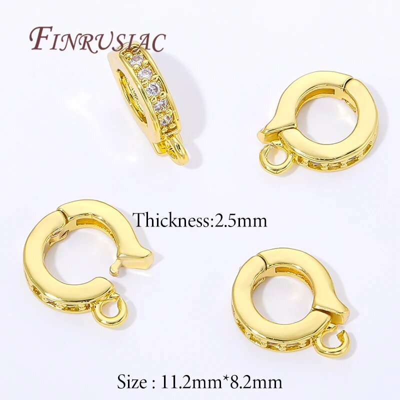 Позолоченные застежки для подвесок FINRUSIAC 18K Gold Plated