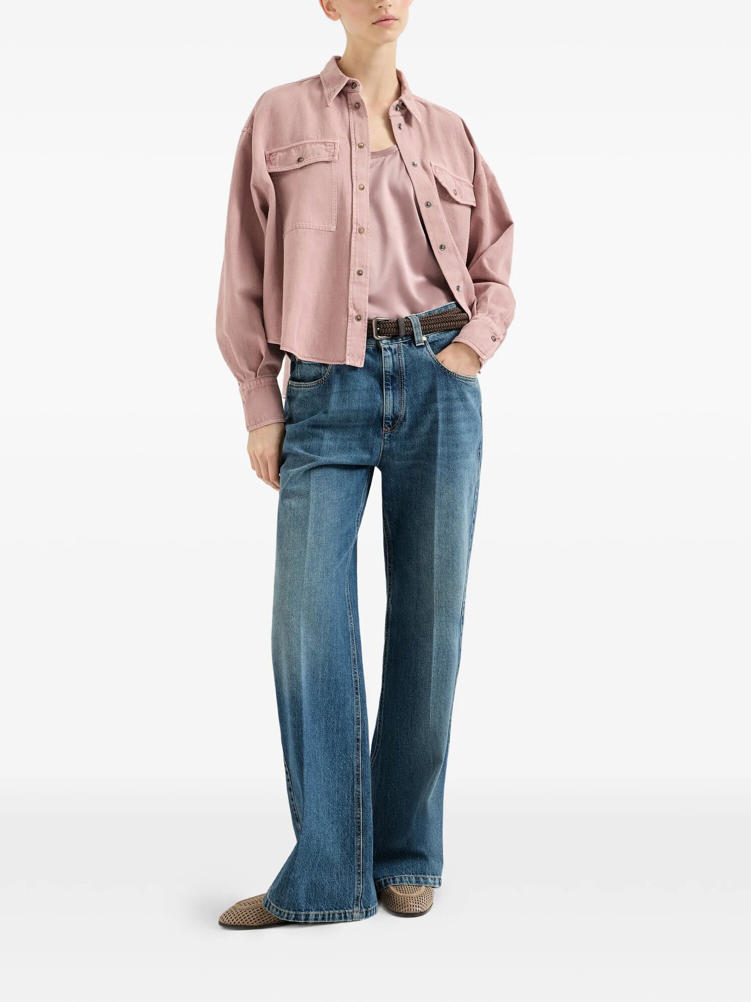 Джинсы BRUNELLO CUCINELLI Five-pockets jeans, размер 38, blue — фото 1