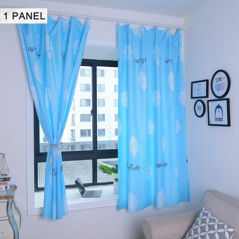 Шторы для окон blackout panel с современными крючками для спален, листья, 250*215 см