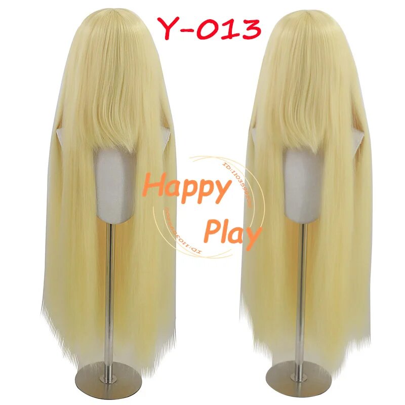 Синтетический парик для косплея желтый 100 см 100cm Yellow-013