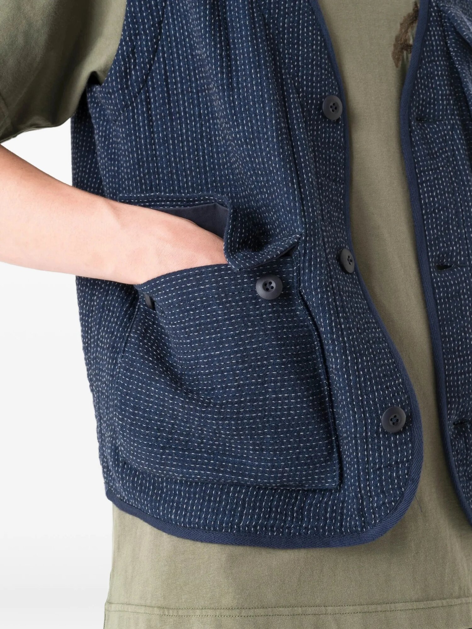 Жилет Maharishi Sashiko-stitch utility vest, размер 52 — фото 1