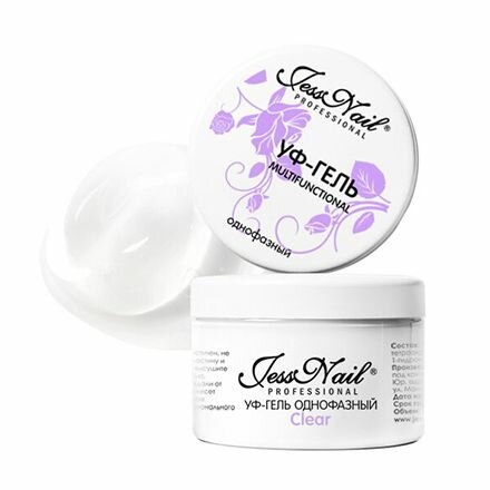 Гель однофазный мультифункциональный JessNail Clear, 15 гр. (105675)