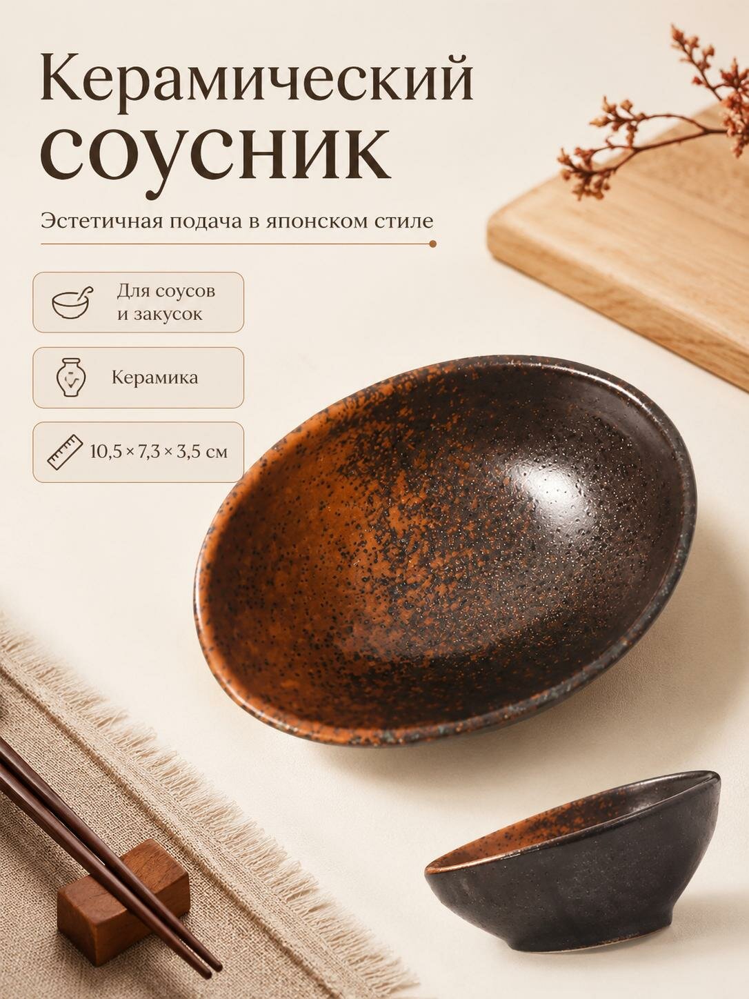 Соусник соусница 10 см керамика пиала для соусов