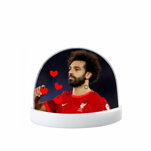 Водяной шар Мохамед Салах, Mohamed Salah №10, Блестки-сердечки