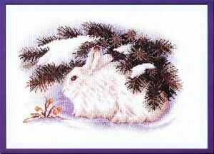 Набор для вышивания крестом, "Заяц-беляк" Ж-877, 28х21 см, Panna