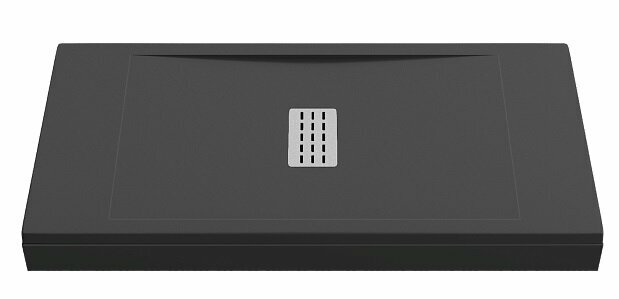 Поддон для душа из искусственного камня GoodDoor Upiter черный 140x90 литьевой, низкий, прямоугольный