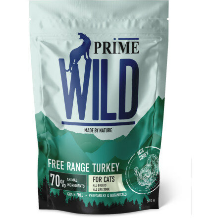 PRIME WILD GF FREE RANGE с индейкой 500гр д/котят и кошек