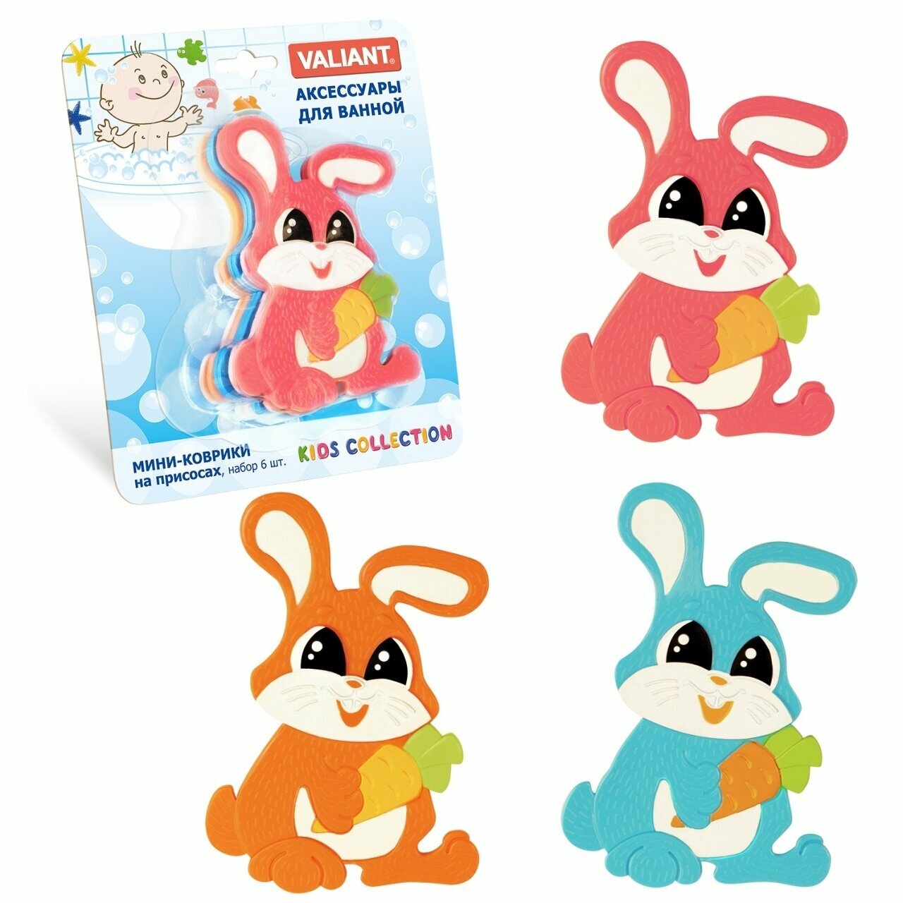 Мини-коврики в ванну Valiant Зайчик