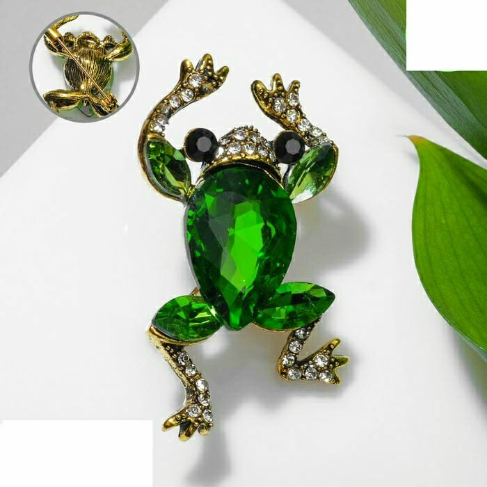 Брошь, стразы