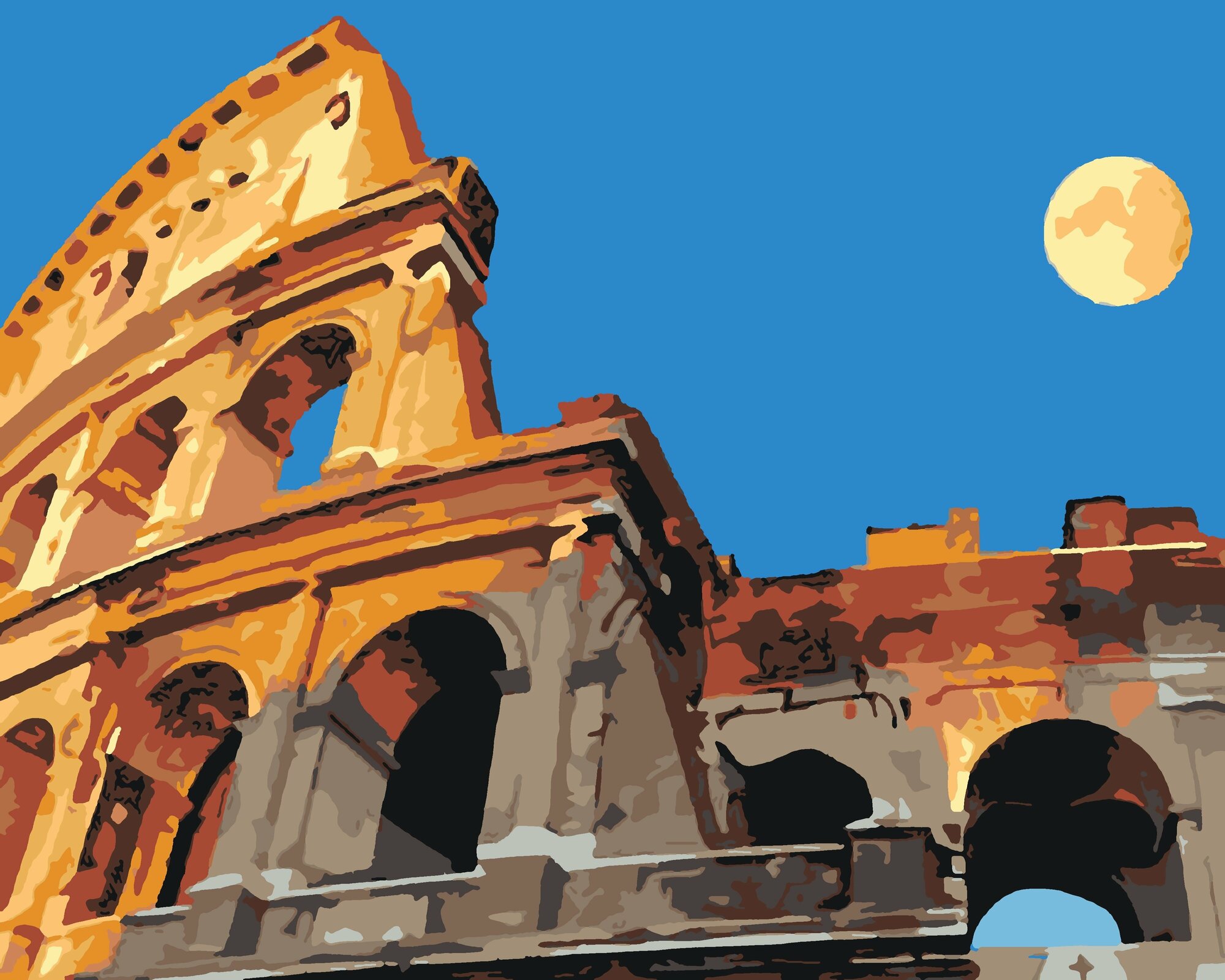 Картина по номерам "Колизей" на холсте 50х40 см с подрамником, Мадагаскария